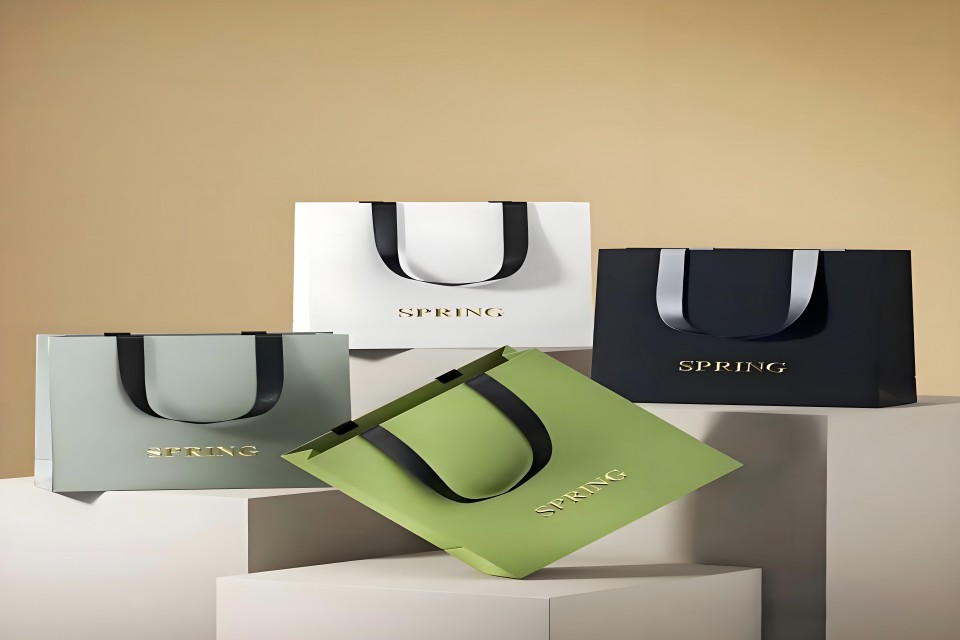 White Cardboard Bags - Foho Packaging